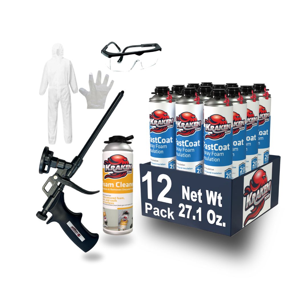 Kraken Bond FastCoat Spray Foam Insulation Can Closed Cell