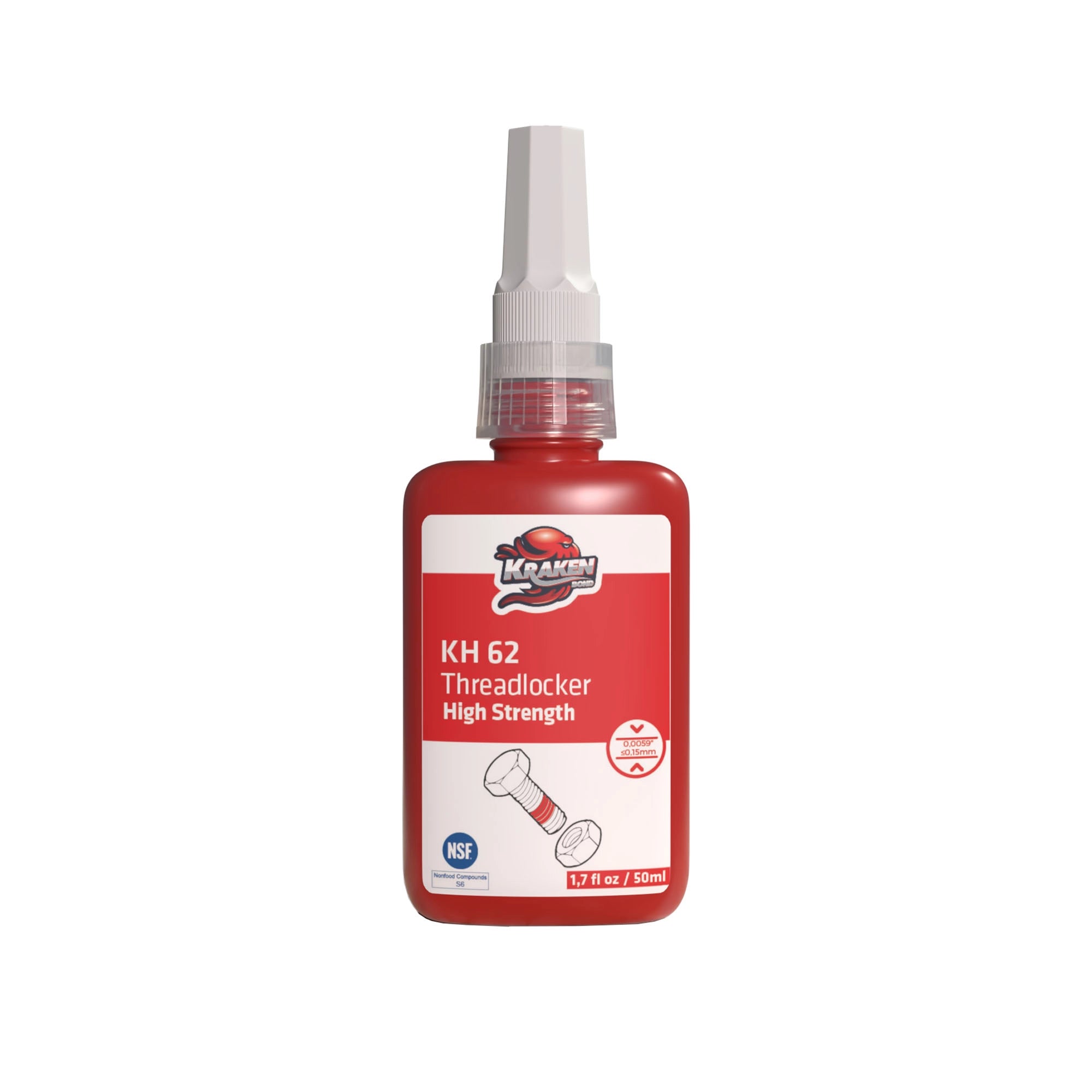 KH 62 Red Threadlocker - High Strength